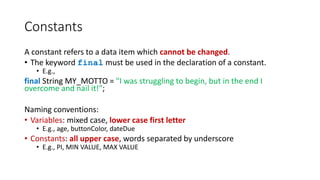 Pi j1.2 variable-assignment | PPT