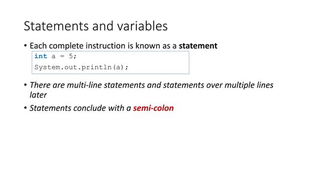 Pi j1.2 variable-assignment | PPTX | Programming Languages | Computing