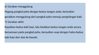 PIJAT BAYI BESERTA TEKNIK TEHNIKNYA pptx | PPTX