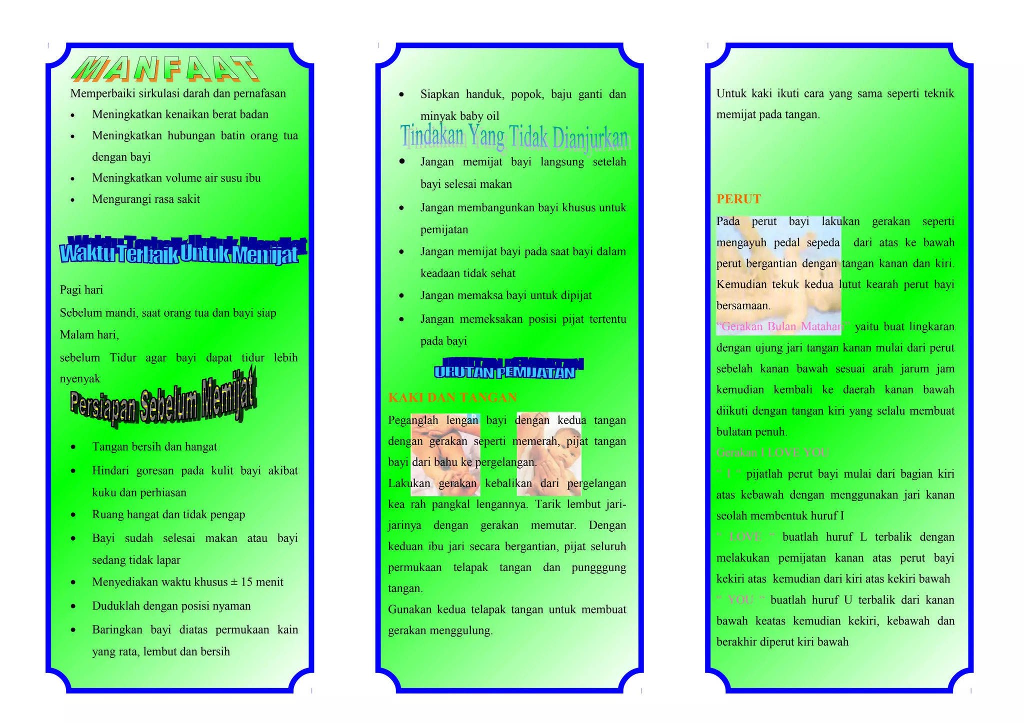 Pijat bayi elsa | DOC