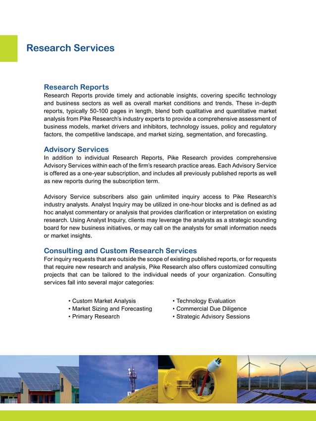 Pike Research Brochure | PDF