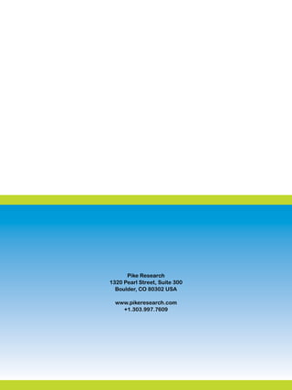 Pike Research Brochure | PDF