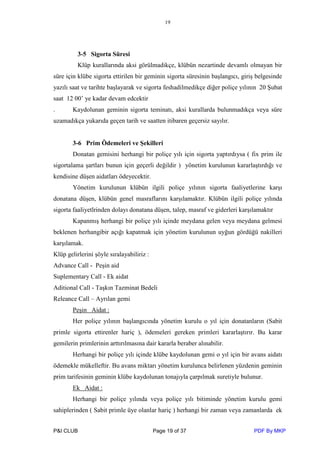 P&I Klübü ve Özelli̇kleri̇ | PDF