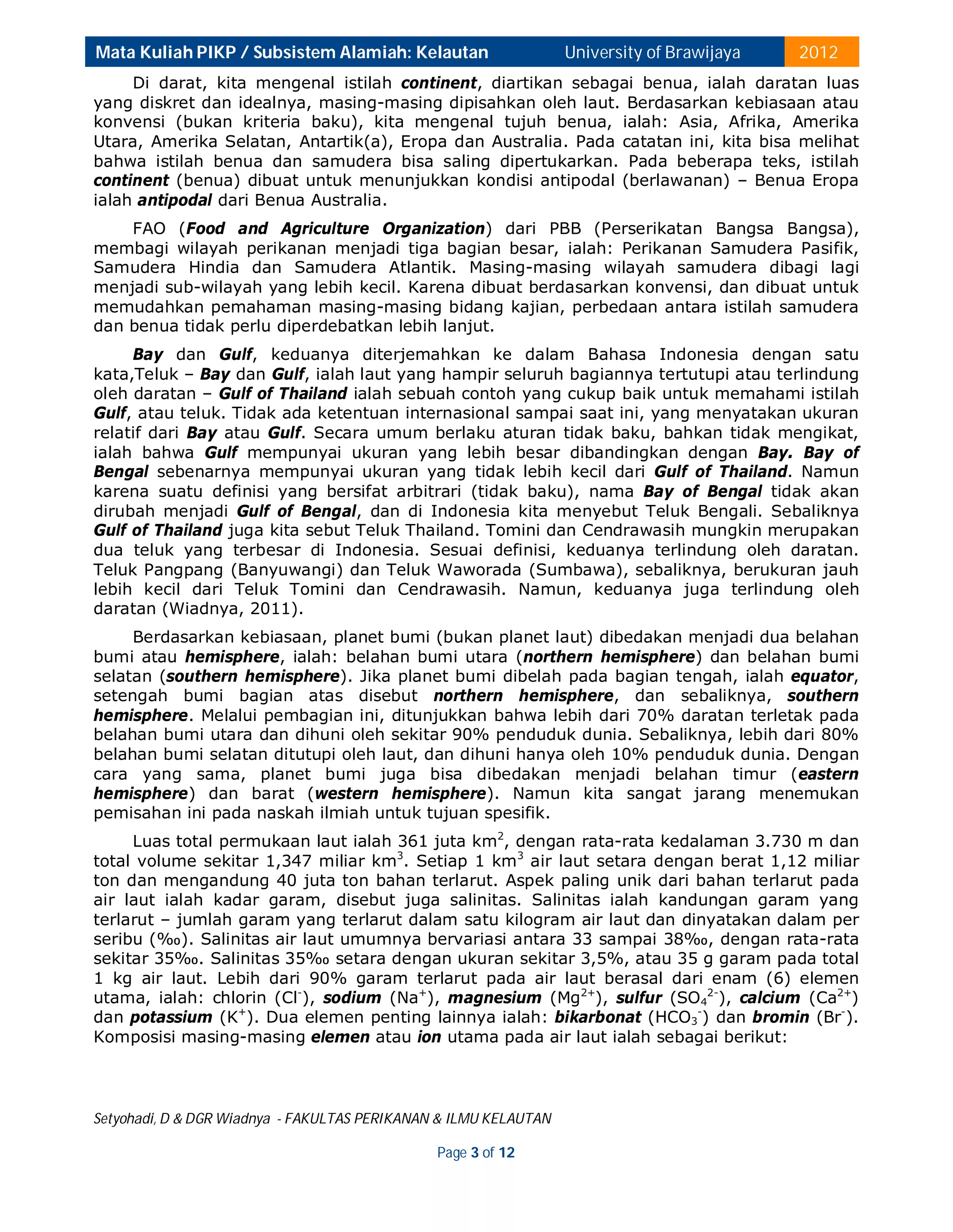 Pikp modul03-subsistem kelautan marines- | PDF