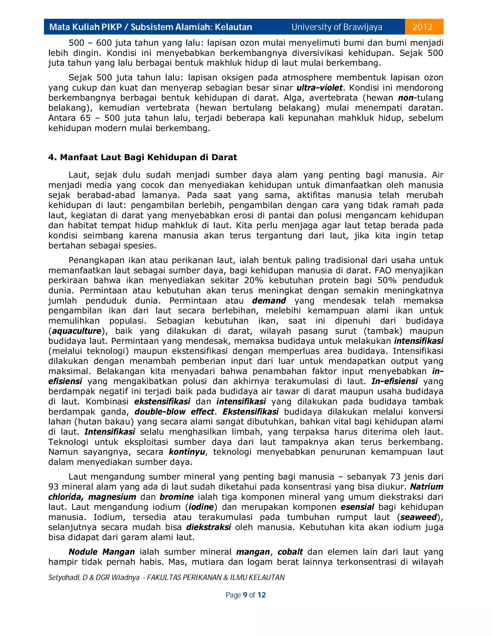 Pikp modul03-subsistem kelautan marines- | PDF