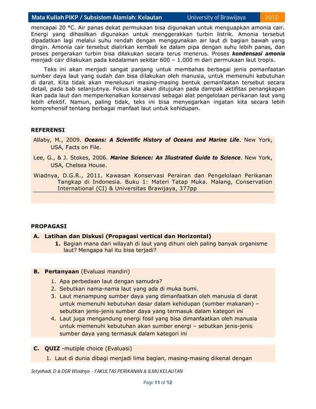 Pikp modul03-subsistem kelautan marines- | PDF