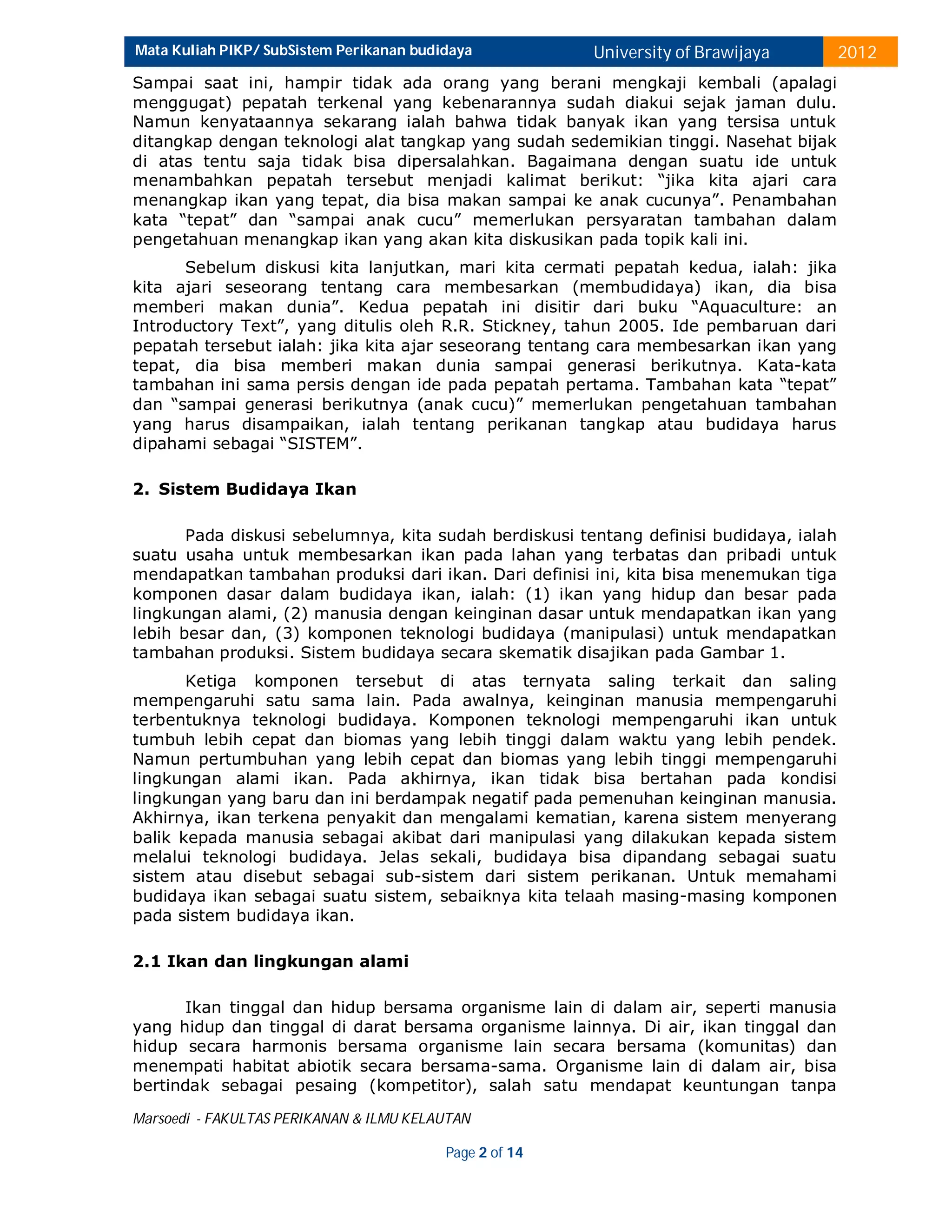 Pikp modul07 sub sistem budidaya | PDF