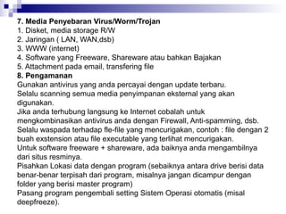 Pik pertemuan ke 6 prosedur & keamanan komputer. | PPT
