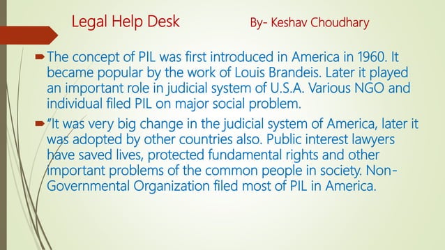 Public Interest Litigation | PPT