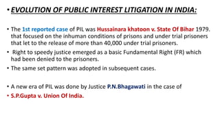 PUBLIC INTEREST LITIGATION (PIL) | PDF