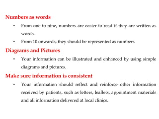 Patient Information Leaflet Content Design | PPTX