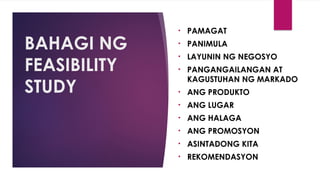 FILILINO SA PILING LARANG. FEASIBILITY STUDY. | PPTX