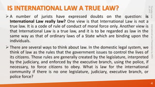 Is International Law a True Law? | PPTX