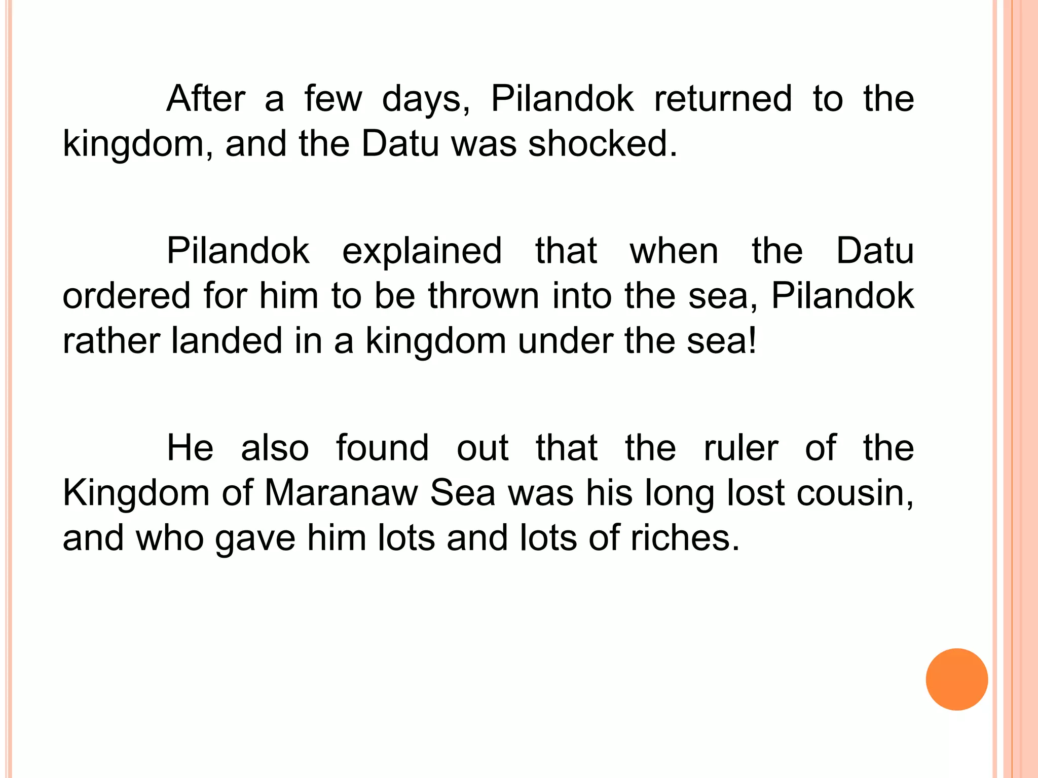 Pilandok report | PPTX