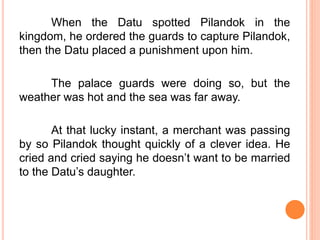 Pilandok report | PPTX