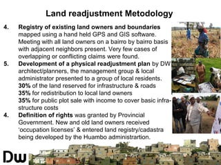 Participatory & Inclusive Community Land Readjustment in Huambo, Angola ...