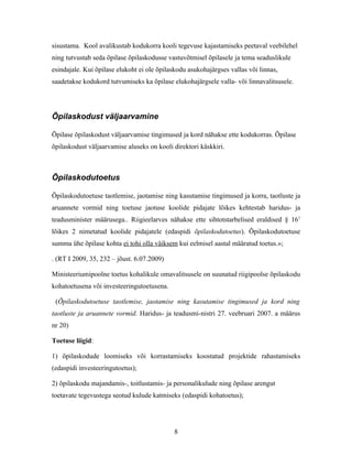 õPilaskodduse Suunamine | PDF