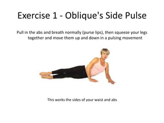 Pilates exercises 1 to 15 | PPTX