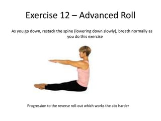 Pilates exercises 1 to 15 | PPT