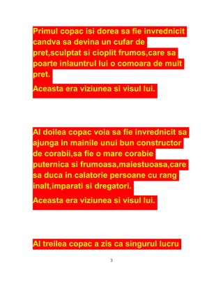 Pilda celor trei copaci | PDF