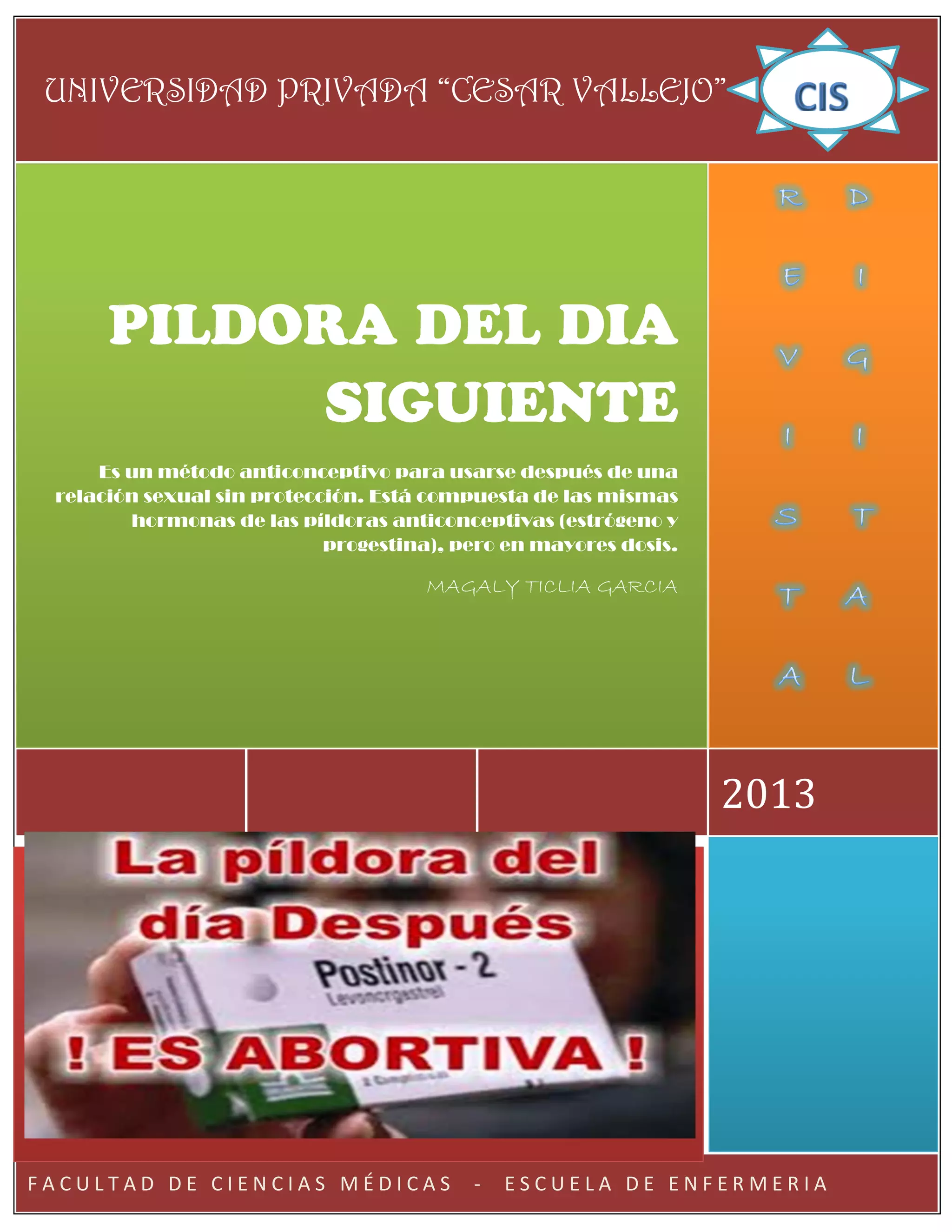 Pildora del dia siguiente | PDF
