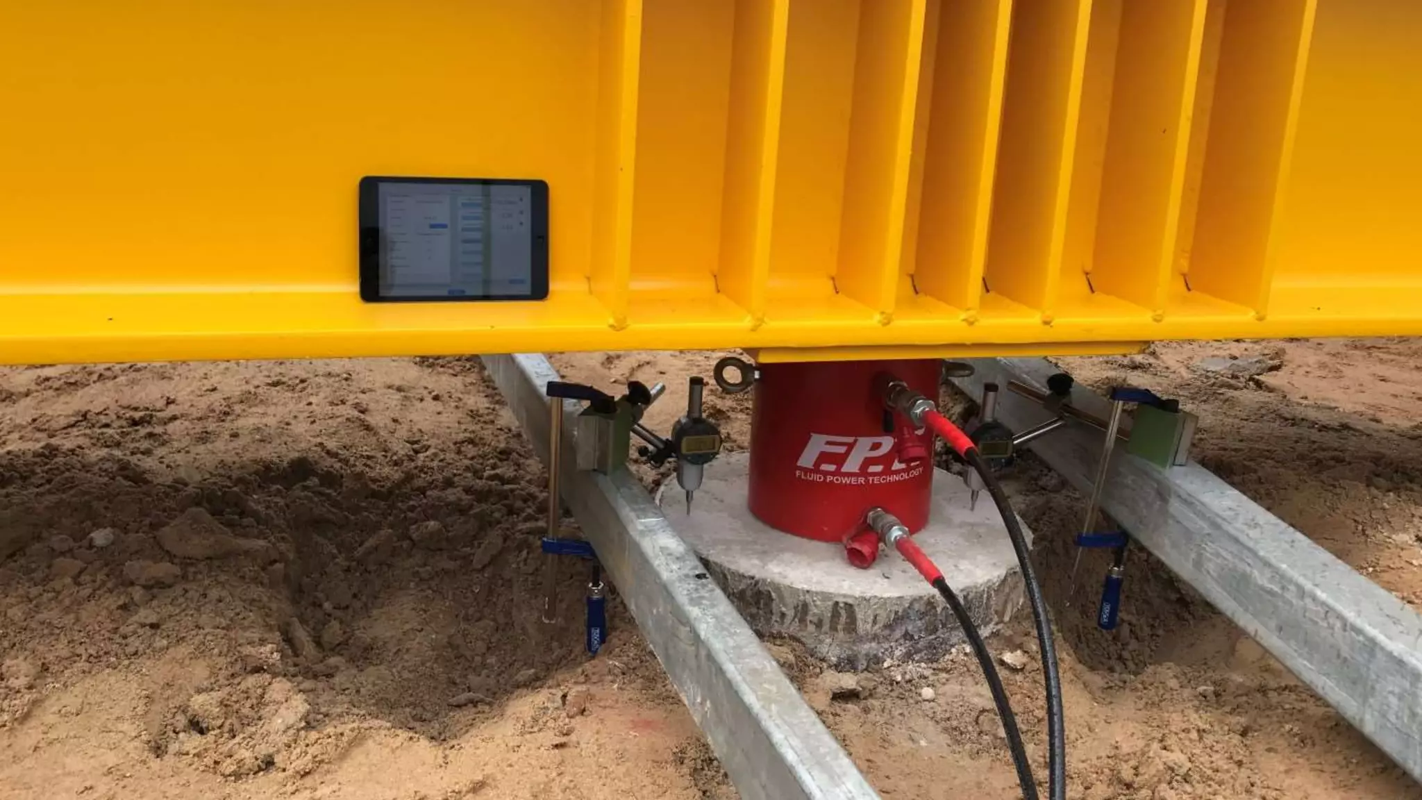 Photo Gallery: Using Motionics’ Wireless Pile Load Test Kit for ...