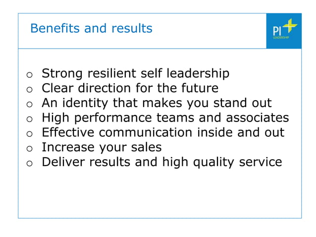 Leadership Discovery Workshop | PPT