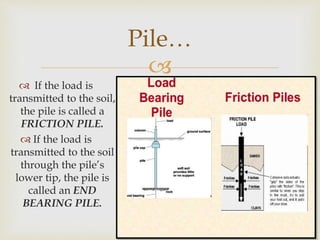 Pile and pile driving equipments | PPTX