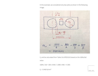 Pile cap design structural guide | PDF