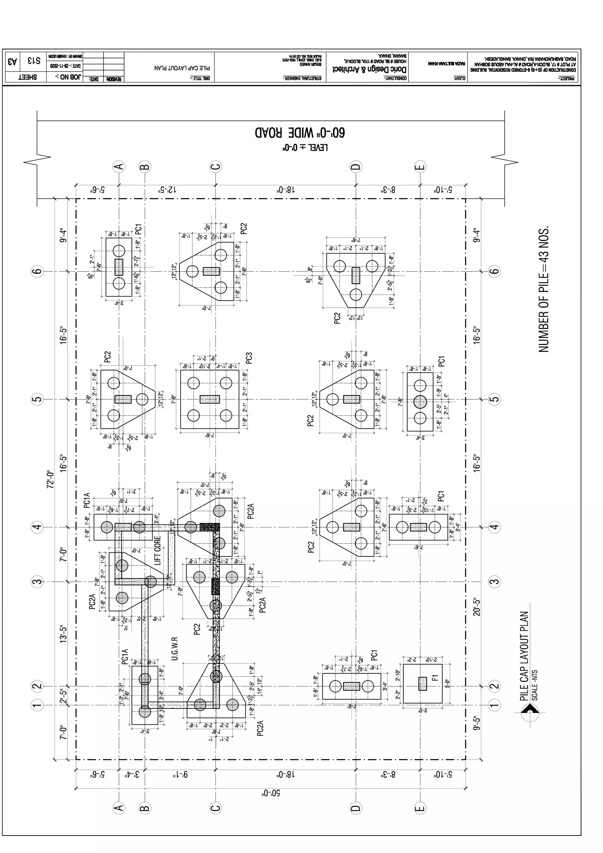 Pile cap layout | PDF | Landscaping | Home & Garden
