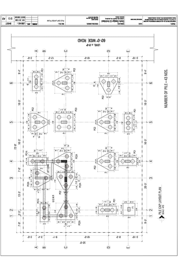 Pile cap layout | PDF | Landscaping | Home & Garden