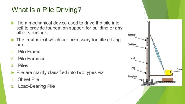 Piledrivingequipment | PPTX | Commercial Trucks | Auto Body Styles