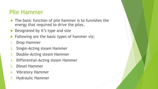 Piledrivingequipment | PPTX