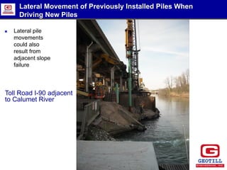 Pile driving problems and solutions by Dr. Malek Smadi of GEOTILL | PDF