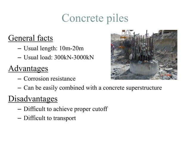 Pile foundation ppt | PPTX