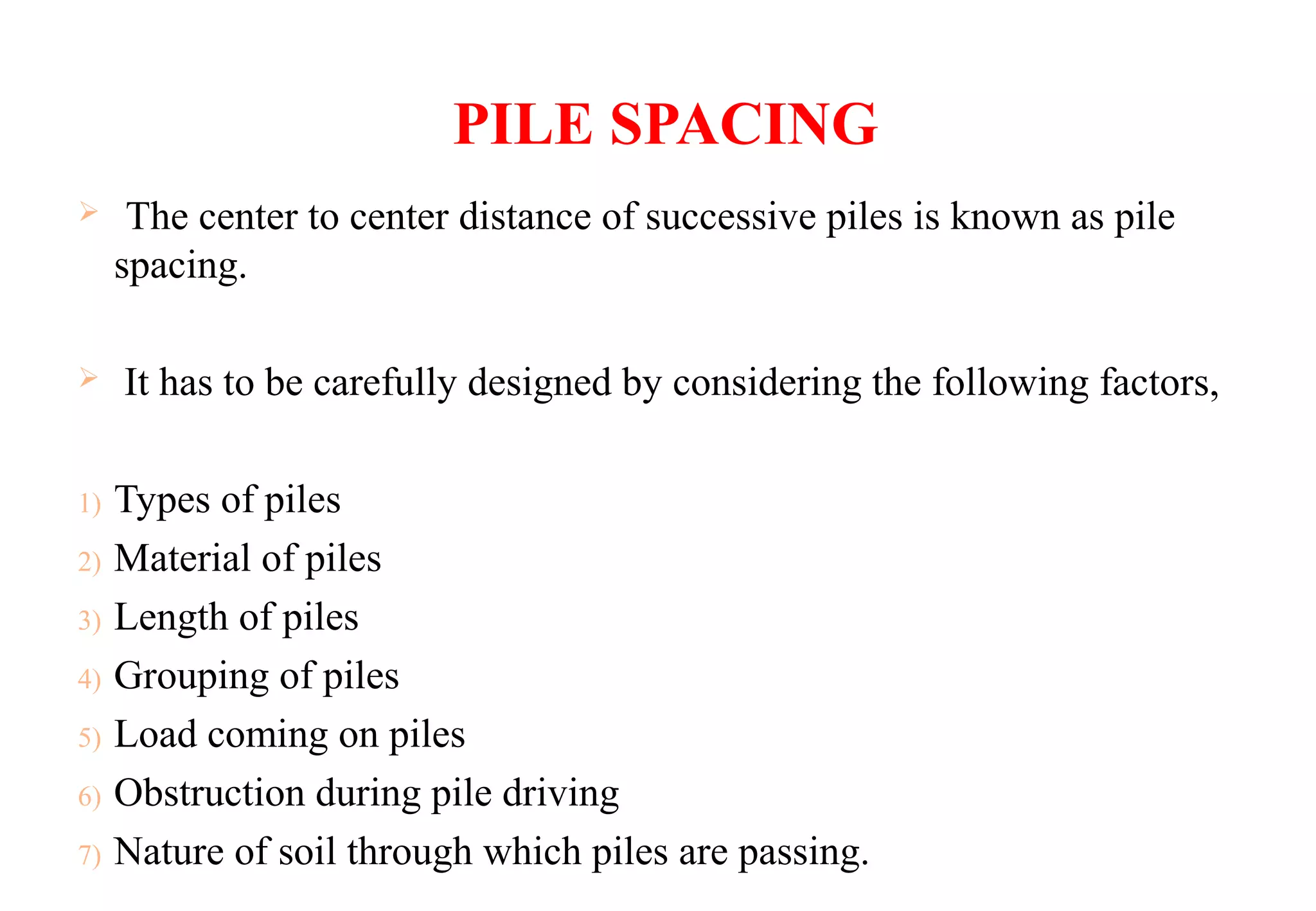 TYPES OF PILE FOUNDATION & APPLICATIONS | PPT