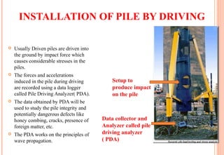 TYPES OF PILE FOUNDATION & APPLICATIONS | PPT