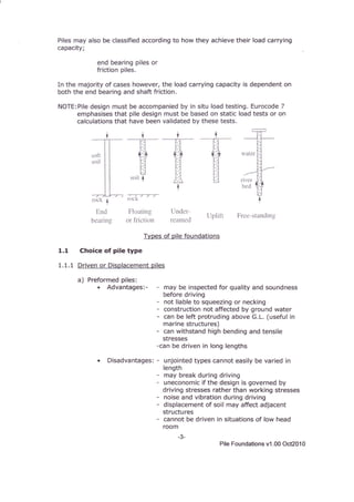 Pile foundation | PDF | Geology | Science