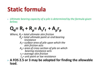 Pile foundation | PPTX