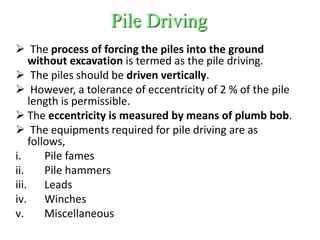Pile foundation | PPTX