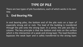 Pile foundation and Geo-Grid | PPTX