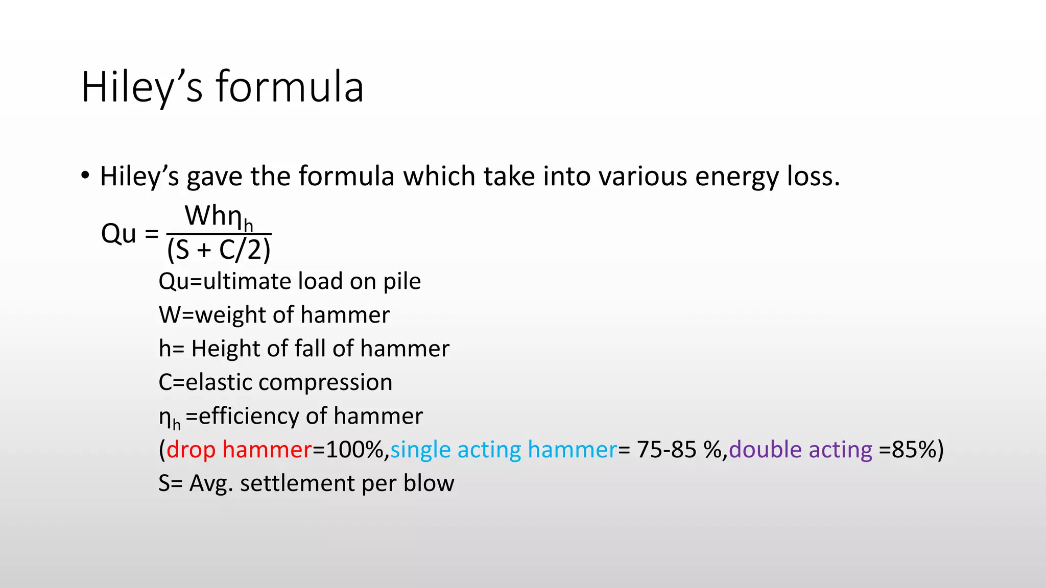 Pile foundations | PPTX