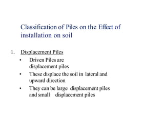 basics of Pile Foundation expained in simple terms | PPTX