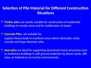 pile foundation_Estimation of load carrying capacity of individual pile ...