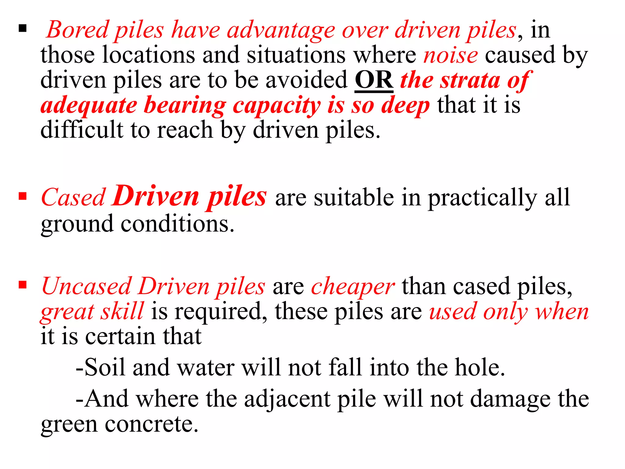 PILE FOUNDATION (basics) | PPTX