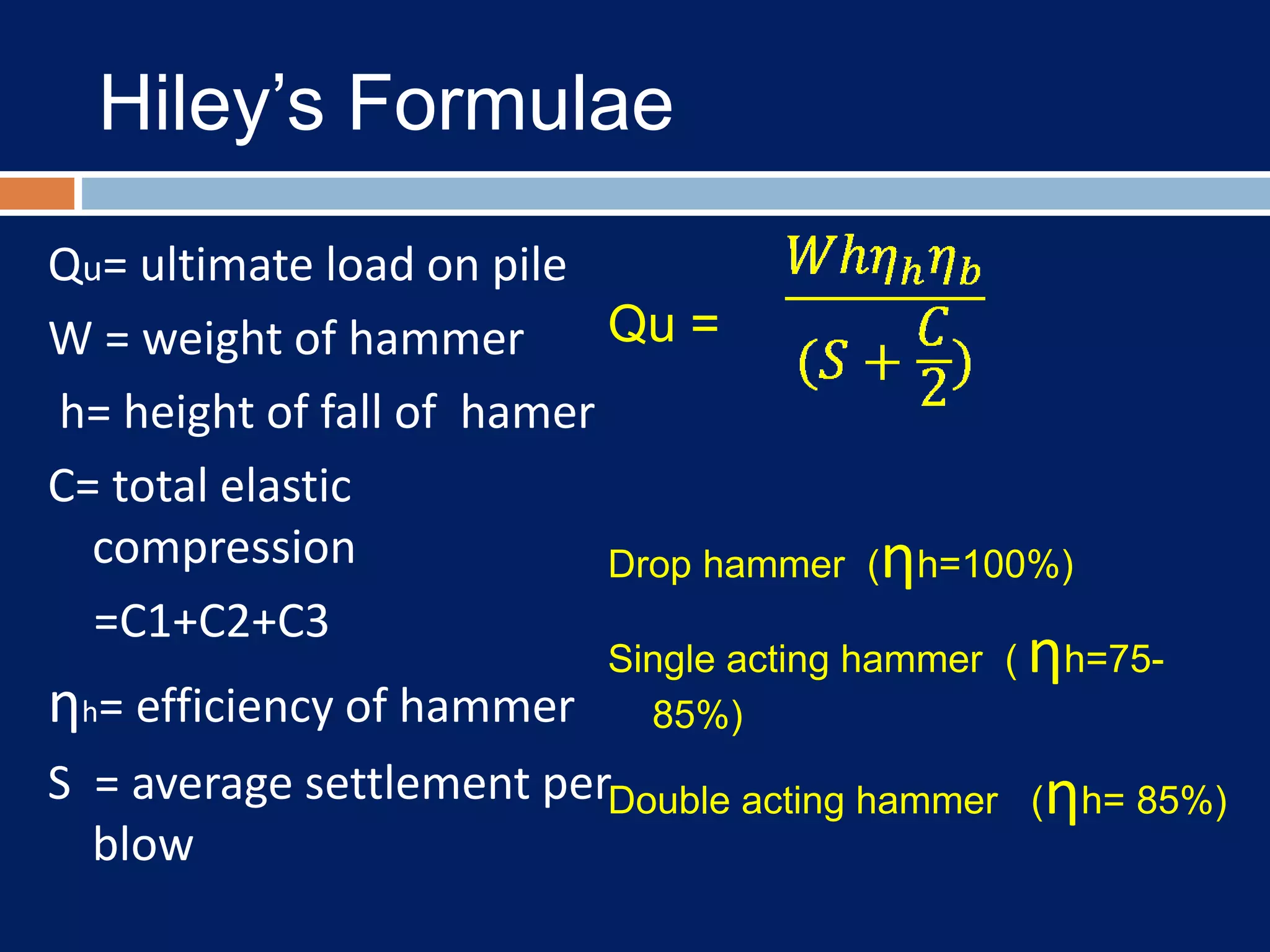 Pile foundation | PPTX