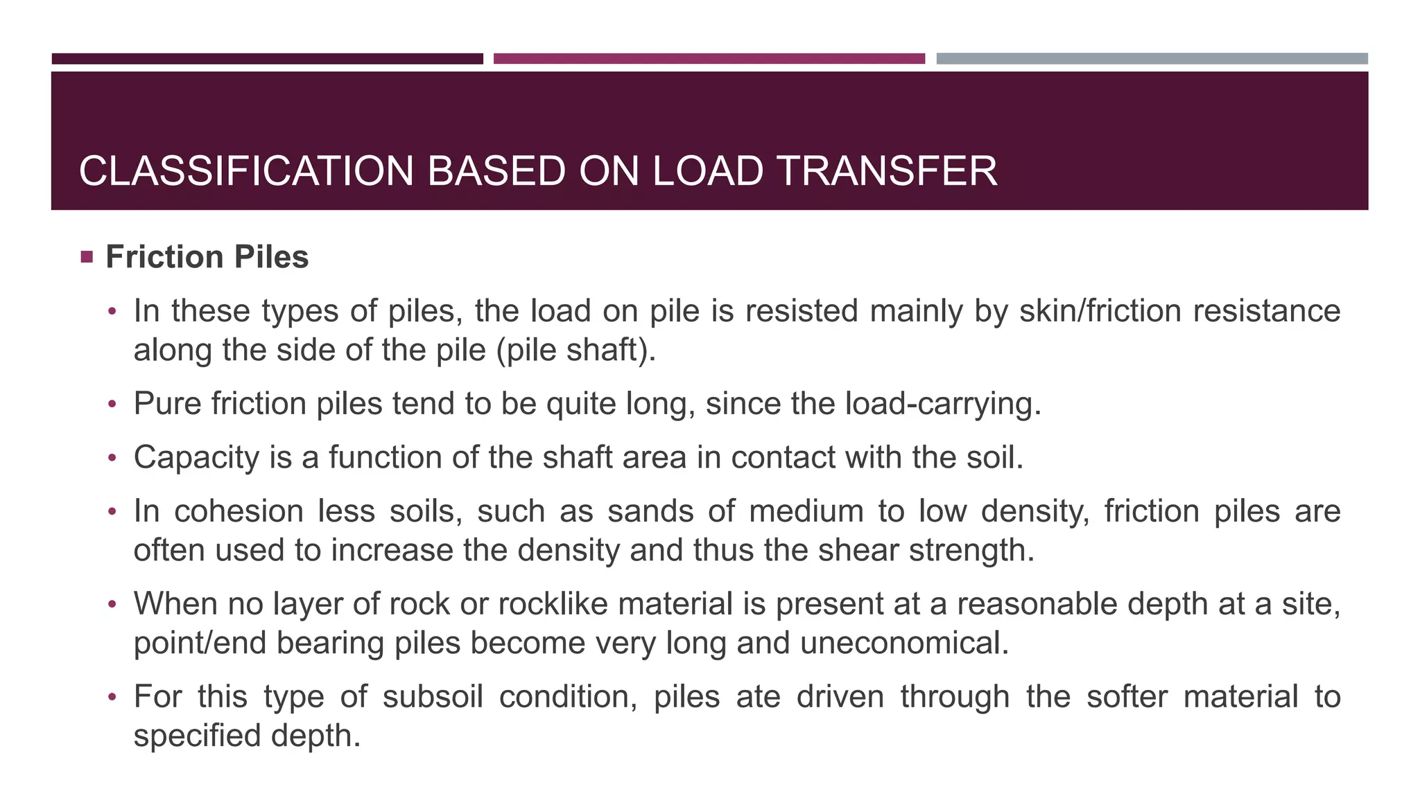 Pile foundations | PPTX