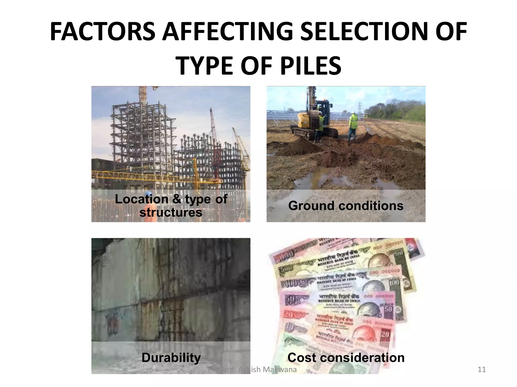 Pile foundations_Advanced Construction Technology | PDF