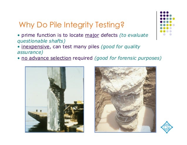 Pile integrity testing for monitoring pile construction