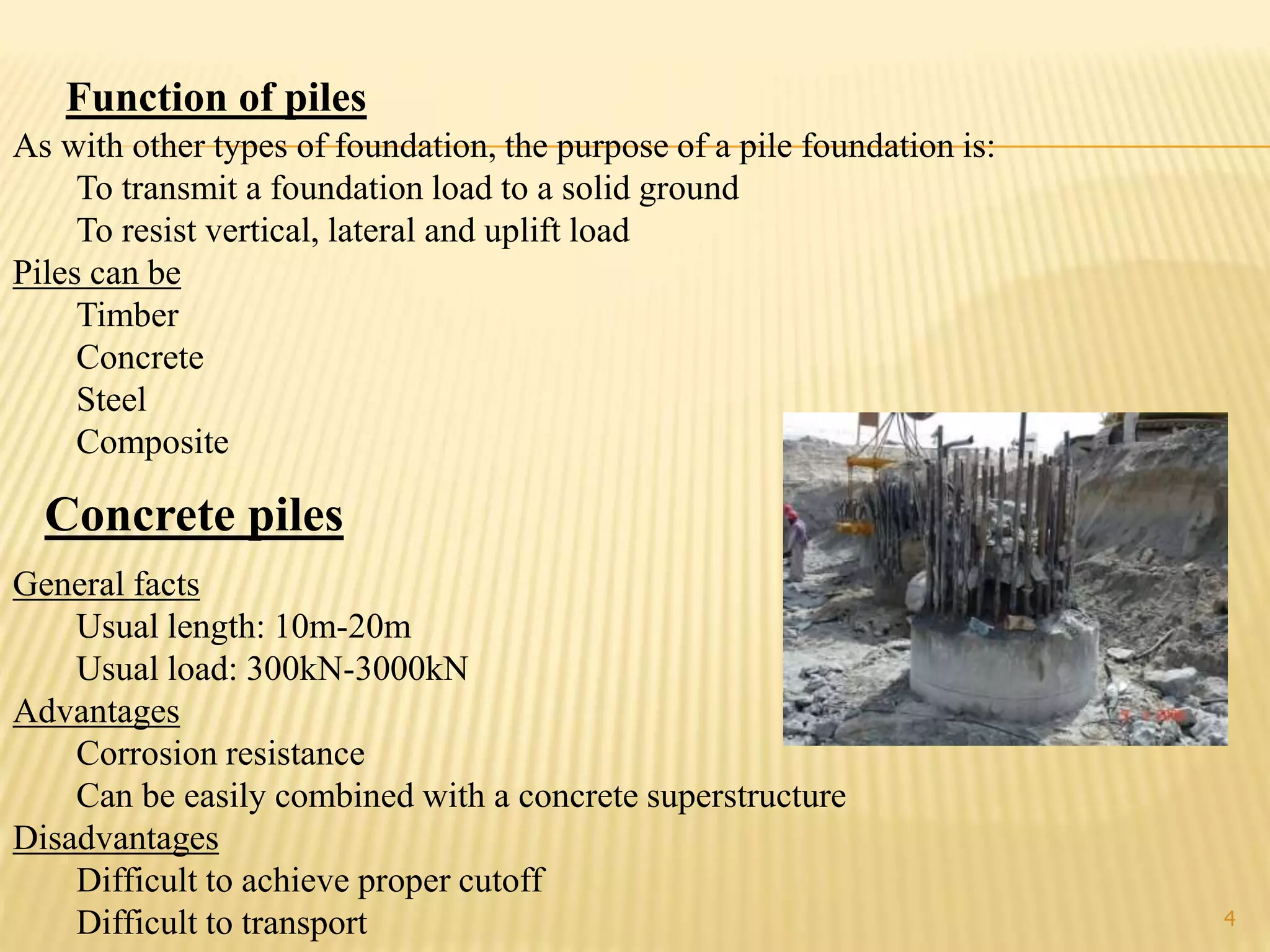 PILE FOUNDATION-INDIA | PPTX
